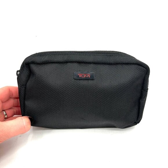 Tumi | Bags | Tumi Black Small Travel Accessory Toiletry Cosmetic Bag ...
